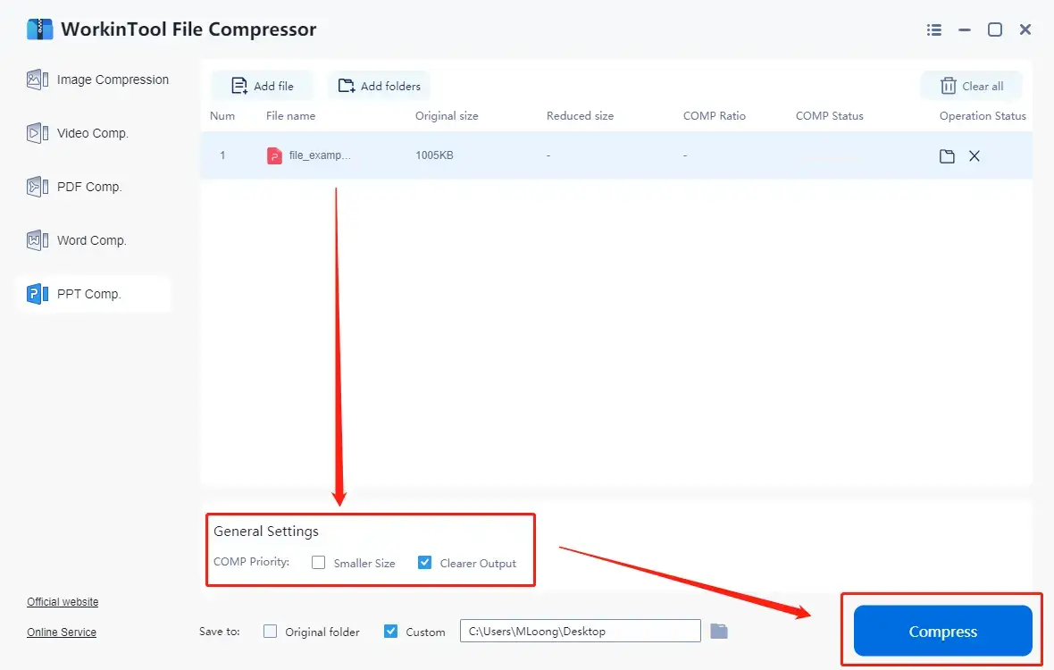 How to Compress a PowerPoint for FREE on Windows - WorkinTool